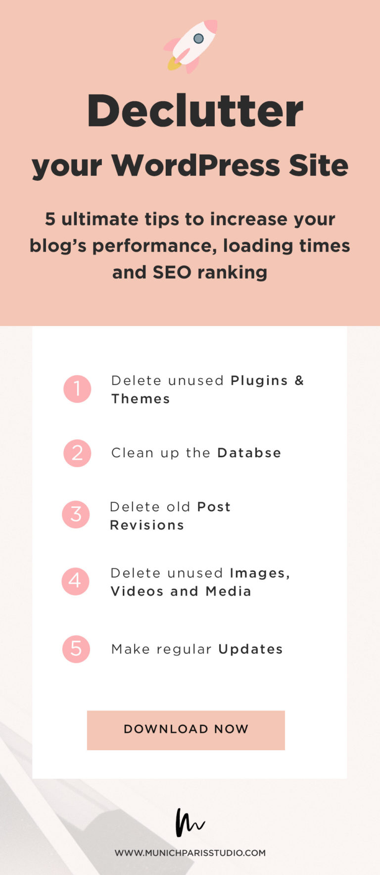 How to Declutter your WordPress Site and Boost its Performance | MunichParis Studio